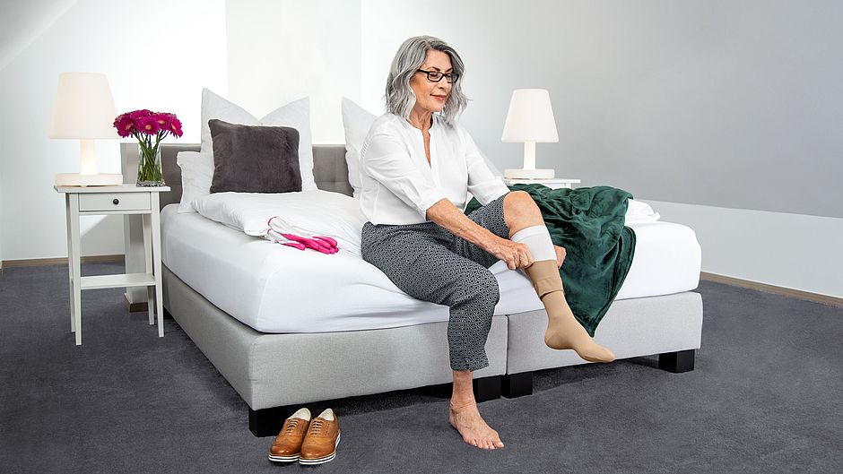 mediven ulcer kit® tolags kompresjonsstrømpe med 40 mmHg til venøse leggsår